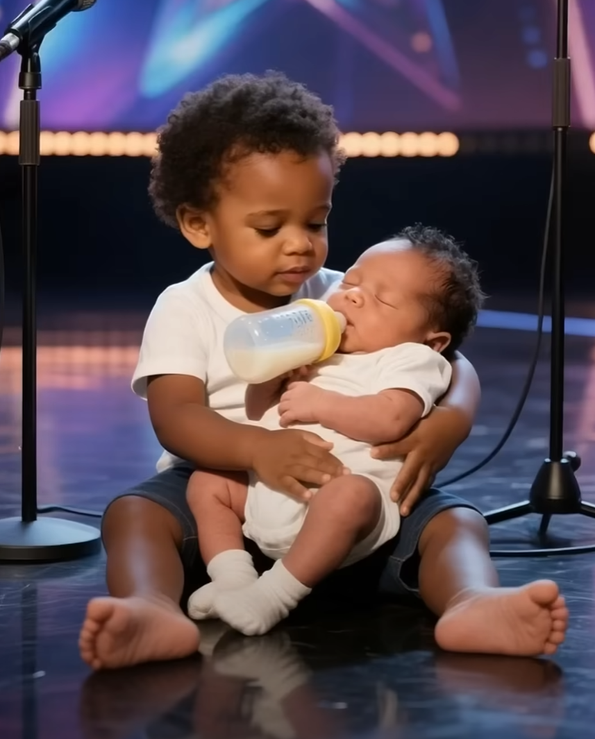 He Sat Down with His Infant Sister on the AGT Stage—What This 2-Year ...